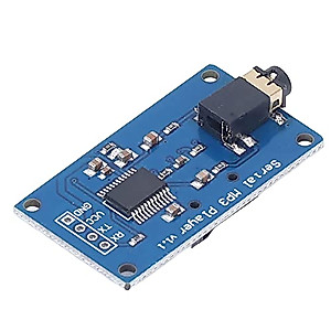 Uxsiya Music Play Board Accessory, 3.2-5.2V DC MP3 Module Simple Operation Adjustable Volume for Leonardo