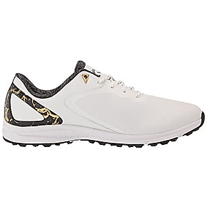Callaway Women's Coronado v2 SL Golf Shoe, White/Gold, 7.5