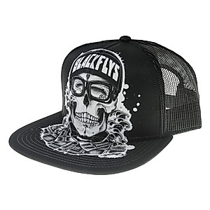 Black Flys Backyard Homie Flip-Bill Trucker Black