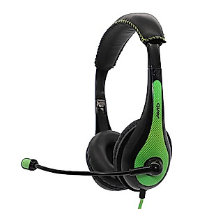 Avid AE-36 Green On-Ear Stereo Headphones with Boom Microphone (10-Pack)
