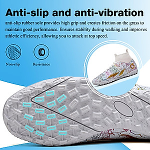 Indoor Soccer Cleats Football Cleats Mens Women Football Shoes Tacos de Futbol para Hombre Guayos de Fútbol Zapatos para Futbol para Hombres Turf Cleats High Top Futsal Soccer Shoes TF