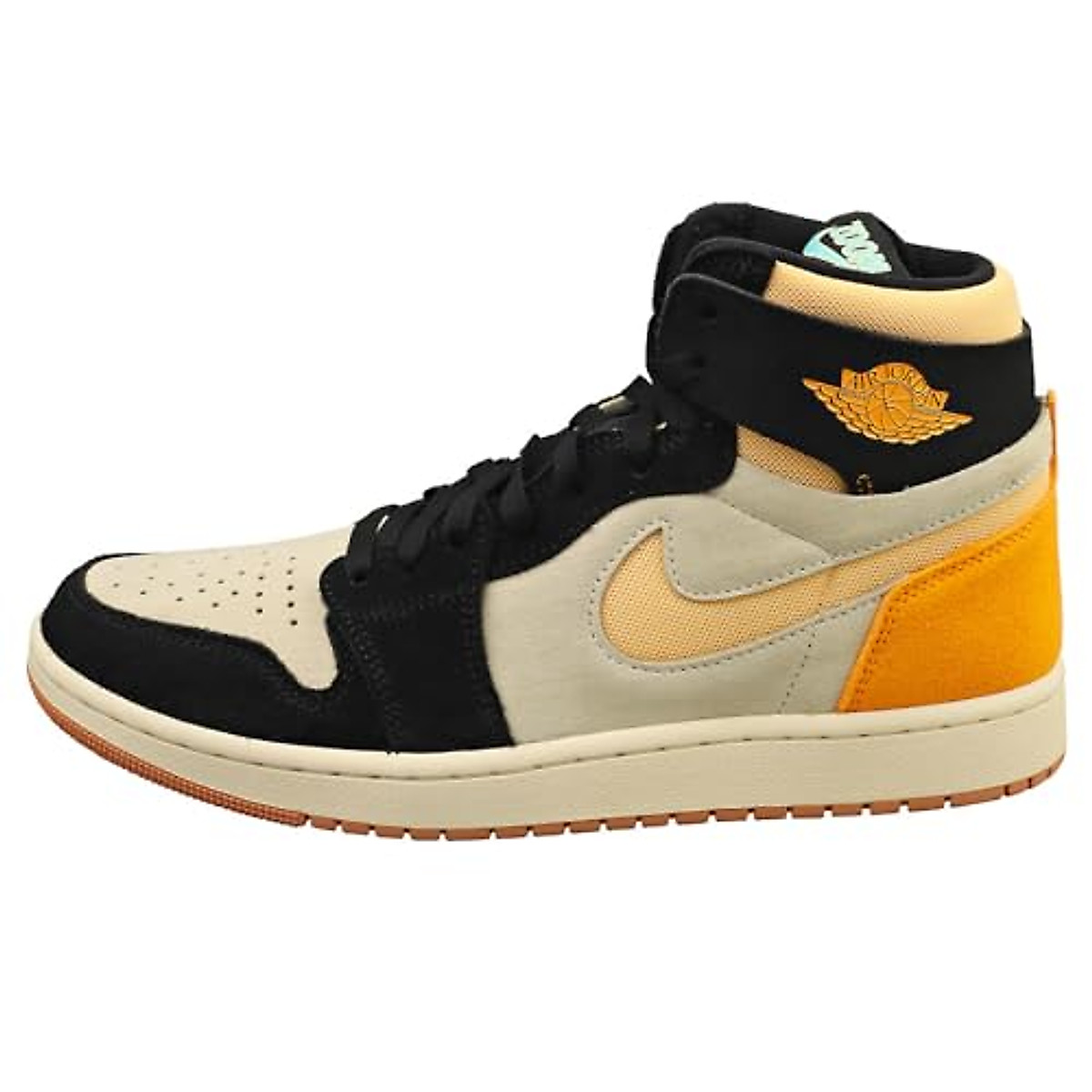 Jordan Men's Air 1 Zoom CMFT 2 Muslin/Celestial Gold Black (DV1307 100) - 10