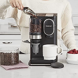 Cuisinart Single Serve Coffee Maker + Coffee Grinder, 48-Ounce Removable Reservoir, Black DGB-2