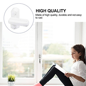 Scicalife 4pcs Window Security Jammer Locks Sash Blockers Zinc Alloy Extra Security Locks