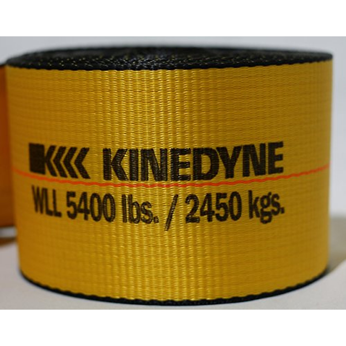 Mytee Products Kinedyne Winch Straps 4" x 30' Gold Heavy Duty Tie Down w/Flat Hooks WLL# 5400 lbs | 4 Inch Cargo Control for Flatbed Truck Utility Trailer (10 Pack)