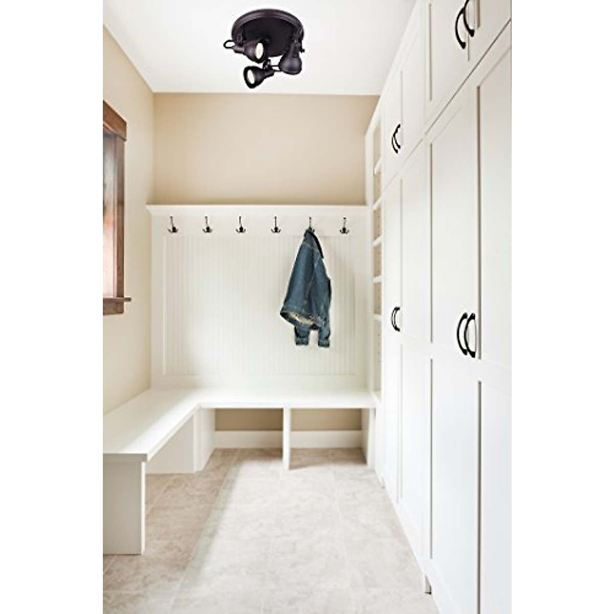 CANARM ICW622A03ORB10 LTD Polo 3 Light Ceiling/Wall, Oil Rubbed Bronze with Adjustable Heads