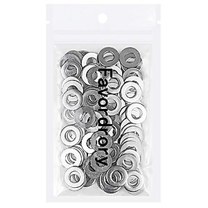 Favordrory 5/16 Inch Stainless Flat Washer, 3/4 Inch Outside Diameter, 304 Stainless Steel, 100 Pieces