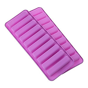 Easy Release Ice Cube Mold 10-Grids Cylinder Ice Cube Tray Flexible Silicone Ice Maker For Cocktails Teas Coffee Ice Cube Mold Silicone For Cocktails Fun Shapes Ice Maker Small Ice Cube Trays