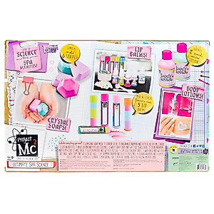 Project MC2 Ultimate Spa Studio Stem Science Cosmetic Kit by Horizon Group USA, Make Your Own Crystal Soaps,5 DIY Lip Balms & Fragrant Body Lotions, Choose between 6 Scents & More, Multicolored