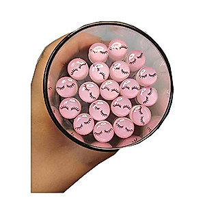 20 Pcs Pink Lash Disposable Mascara Brushes Diamond Eyelash Spoolies Makeup Brush Mascara Wand in Sanitary Tube Lash Supplies