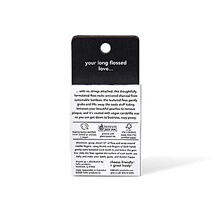 Hello Activated Charcoal Infused Floss Vegan Wax, Fresh Mint, Natural Peppermint Flavor, 3 Count