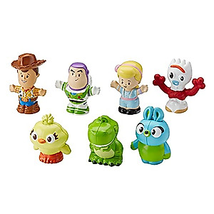 Disney Toy Story Toddler Toys Little People 7 Friends Pack Figure Set with Woody & Buzz Lightyear for Ages 18+ Months (Amazon Exclusive)