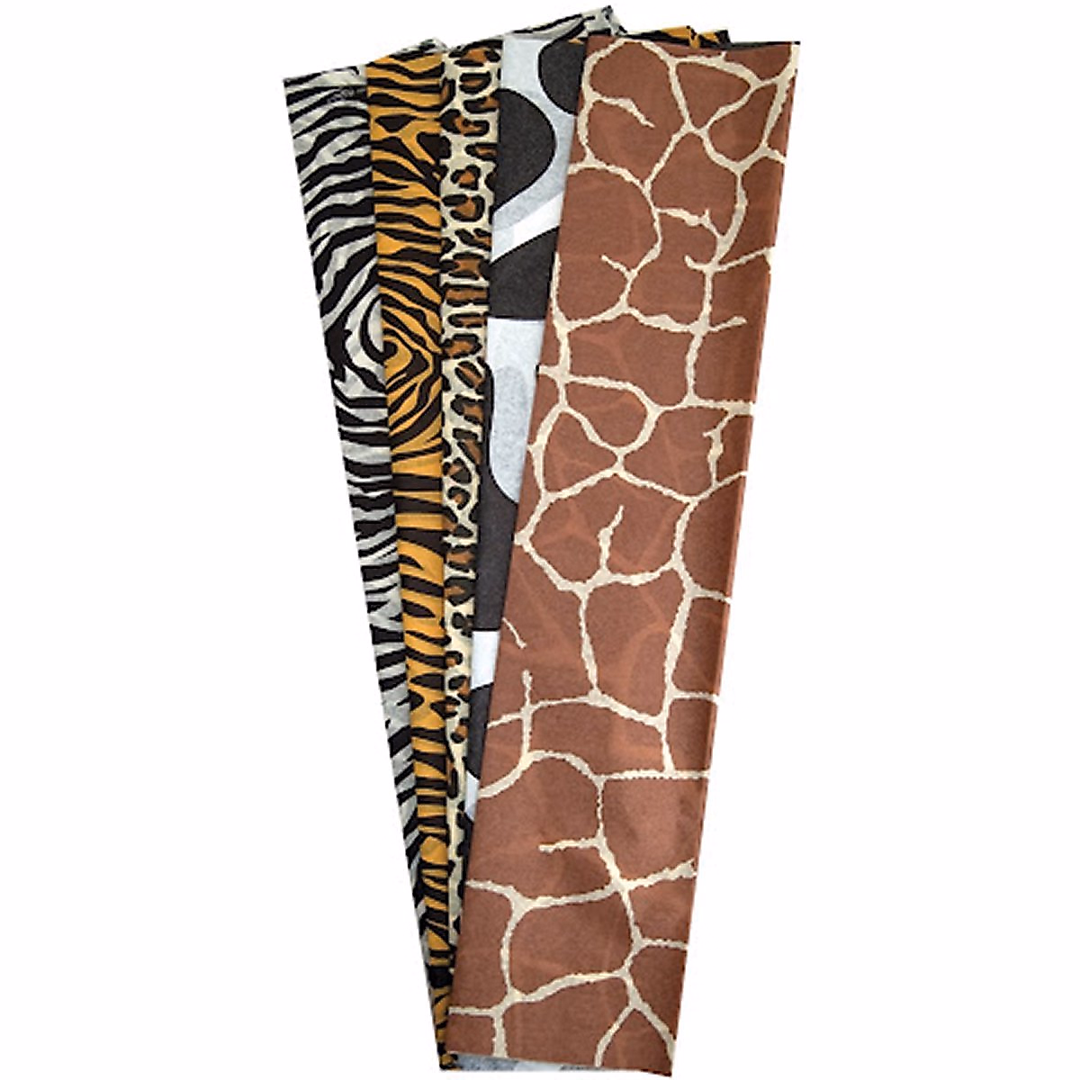 Hygloss Tissue Paper, 20-Inch by 30-Inch, 4 Each of 5 Animal Designs, 20-Pack, Assorted, Model: 88209