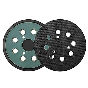 5 Inch 8 Hole Sander Hook and Loop Replacement Sanding pad Compatible with Porter Cable DeWalt Makita - Fits DW421/K, DW423/K & BO5010, BO5030K, BO5031K, BO5041K & 343/343k, 390/390K, 382 Orbit Sander