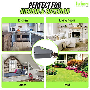 Mouse Bait Stations for Mice Outdoor and Indoor - Mice Bait Stations Box with Keys Fully Safety Design and Key Required Keeps Children and Pets Safe, Tamper-Proof, Weatherproof 6 Pack (Gray)