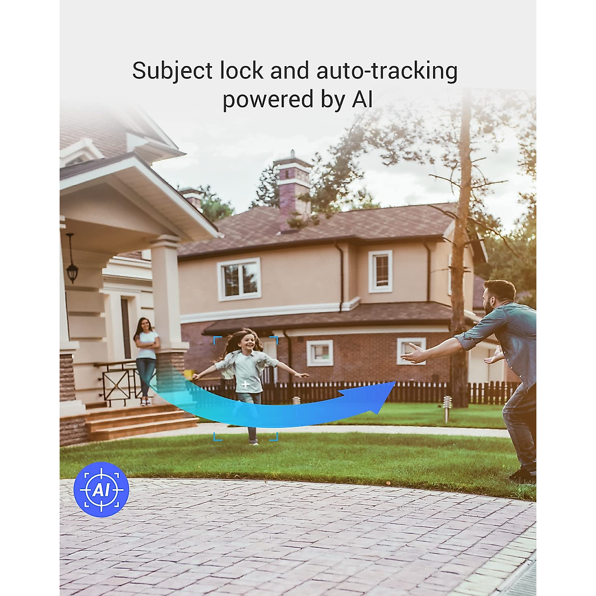 EZVIZ Outdoor Auto-Tracking Camera, 2K, 12 Pre-Set dots Tracking,360° Visual Coverage, Waterproof, Color Night Vision, AI-Powered Person and Vehicle Detection,Two-Way Talk| C8W Pro 2K (6mm)