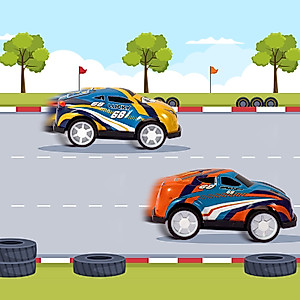 Aruytps 36PCS Mini Pull Back Cars for Kids Toddlers 3-5 4-8 Years Old, Race Cars Party Favors Bulk Vehicles Set, Classroom Prizes Box Pinata Fillers for Boys and Girls