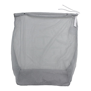 VODZUP Soft Silver Mesh 3-Bag Rolling Sorting Laundry Cart, WYT-85