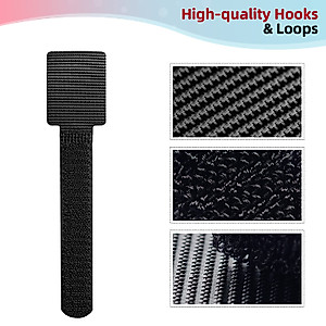 Cord Organizer for Appliances 12 Pack, SUITMAT Cable Organizer Cord Holder for Small Kitchen Appliances, Kitchenaid Stand Mixer Air Fryer Coffee Maker Pressure Cooker(Black)