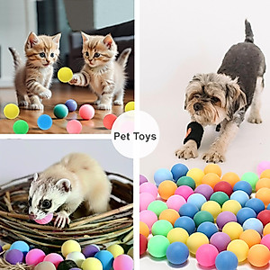 meizhouer Colored Ping Pong Balls: 20 Pack 3 Star 40mm Table Tennis Balls for Outdoor Training Yard Party Kids Game Cat Dog Ferret Toys (Pack of 20)