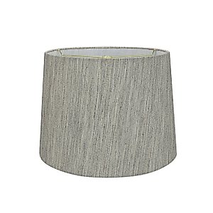Aspen Creative 32951 Transitional Hardback Empire Shaped Spider Construction Lamp Shade in Light Grey, 14" wide (12" x 14" x 10")