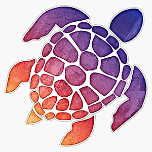 Sea Turtle Sticker Vinyl Bumper Sticker Decal Waterproof 5"