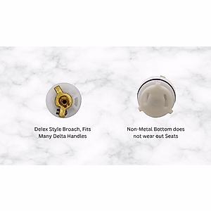 T & T Hardware Replacement Cartridge Compatible with Delta RP1991, Seats & Springs (RP4993) Included, White