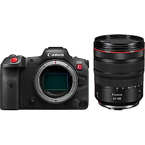 Canon EOS R5 C Mirrorless Digital Cinema Camera + RF 24-105mm F4 L is USM Lens Kit (International Model) (Renewed)