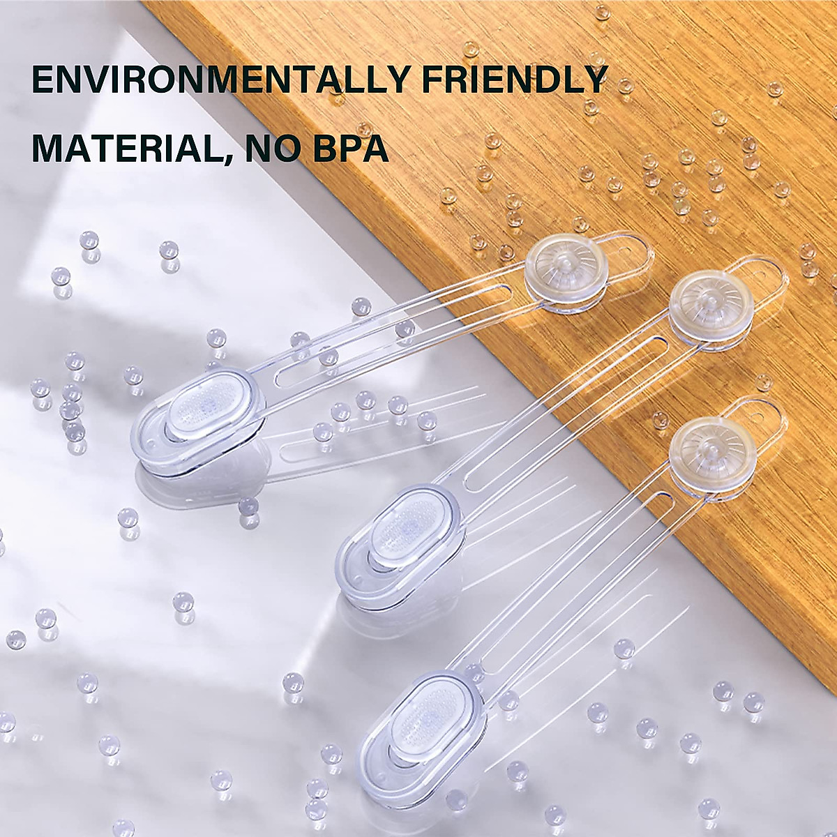 nediea Baby Proofing Cabinet Locks, Drawer Locks Baby Proofing, Child Safety Strap Locks, Universal for Drawers, Fridge, Dishwasher, Toilet Seat, Cupboard, Oven,Trash Can, No Drilling (2 Pack)