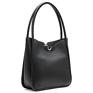 Calvin Klein Crisell North/South Tote, Black/Silver,One Size