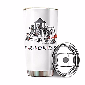 Friends Horror Movies Tv Shows Halloween Murders Killer Squad Playing In The Park Stainless Steel Tumbler 20oz & 30oz Travel Mug