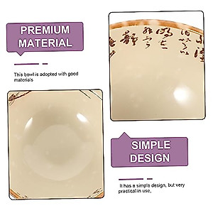 Yardwe 6pcs Rice Bowl Soup Commercial Color Hot Pot Small Bowl Dip Bowl Dessert Square Bowl Fast Food Rice Bowl 6pcs Plastic Salad Bowls Plastic Trifle Bowl Plastic Food Cereal Bowls