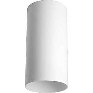 Progress Lighting P5741-30 Cylinder Outdoor, 6-Inch Diameter x 12-Inch Height, White