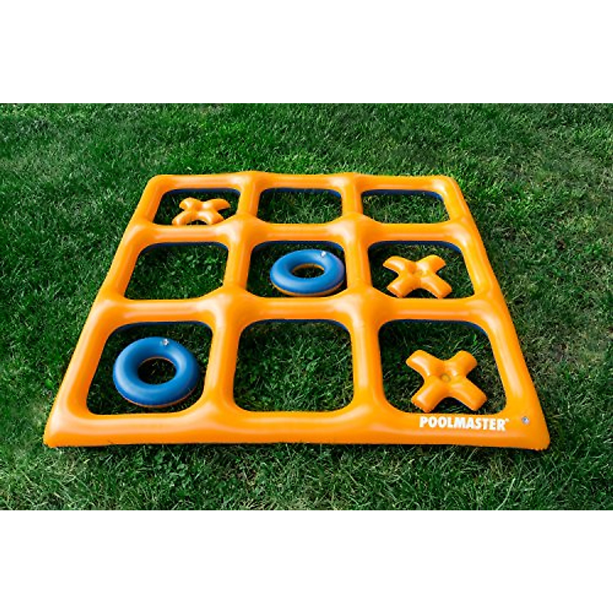 Poolmaster Tic Tac Toe Game Orange/Blue (Reversible)