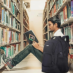 50L Travel Laptop Backpack Fits Up to 19 Inches Notebook Computer TSA Durable College School Bookbag with USB Charging Port &Raincover