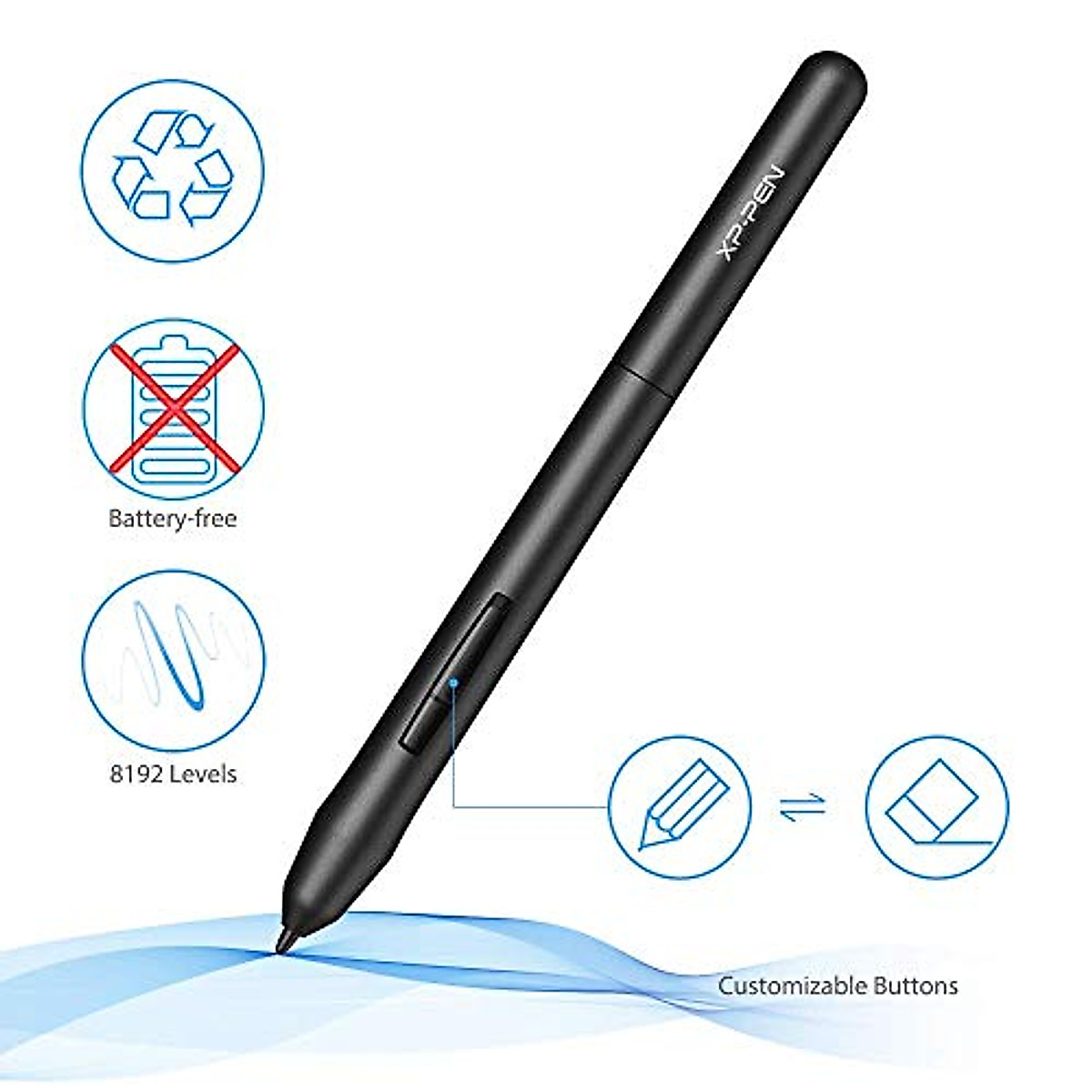Drawing Tablet XPPen G430S OSU Tablet Graphic Drawing Tablet with 8192 Levels Pressure Battery-Free Stylus, 4 x 3 inch Ultrathin Tablet for OSU Game, Online Teaching Compatible with Window/Mac Black