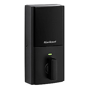 Kwikset Home Connect 620 Keypad Connected Smart Lock with Z-Wave Technology Featuring SmartKey Security in Matte Black