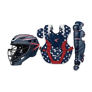EASTON ELITE X Baseball Catchers Equipment Box Set, Intermediate, Stars N Stripes