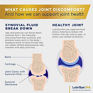 LubriSynHA Hyaluronic Acid Pet & Equine Joint Formula 64oz - All-Natural, High-Molecular Weight Liquid Hyaluronan - Joint Support for Horses, Dogs, Cats - Promotes Healthy Joint Function, Made in USA