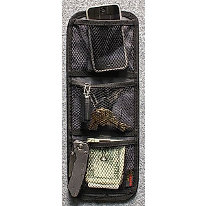 Acorn Hook & Loop Three Pocket Mesh Holder Gun Safe Accessory