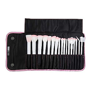 Makeup Brush Set By Wet n Wild Brush Roll 17 Piece Collection