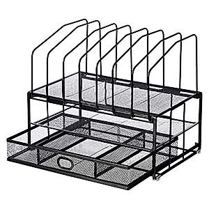 Amazon Basics Mesh Seven Slot File Organizer