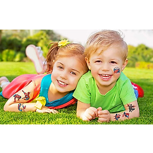 40 Sheets Spider-Man Temporary Tattoos Birthday Themed Party Supplies Decoration Favors Cartoon Cute Sticker for Kids Boys Home Activity Class Prizes Carnival Christmas Rewards