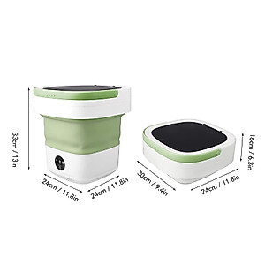 Dpofirs Foldable Washing Machine, 7.5L Portable Washing Machine for Baby Girls Clothes Socks Underwear Towels, Mini Small Portable Washer for Apartment RV Camping, Gifts (US)