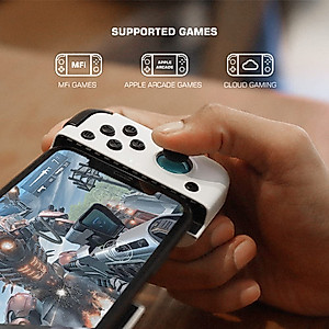 GameSir X2 Lightning Mobile Gaming Controller, Phone Controller for iPhone iOS, Wireless Mobile Game Controller Grip Support Xbox Game Pass, xCloud, Stadia, Vortex and More