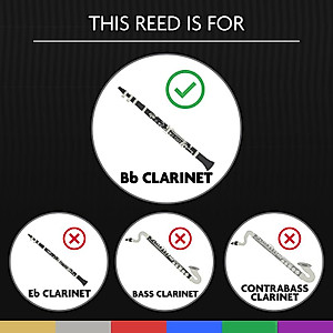 Légère Reeds - Bb Clarinet Reed, Classic, Strength 3.50 (BB3.50) - Premium Synthetic Woodwind Reed