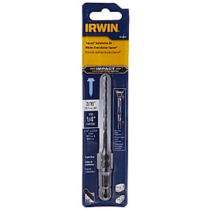 IRWIN Tools 1870568 Impact Performance Series Concrete Screw Installation 3/16-Inch X 5-Inch Drill Bit for 1/4-Inch Screws
