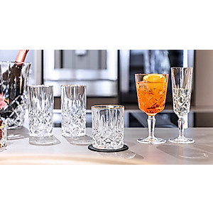 Nachtmann Noblesse Collection 7.4” Cocktail and Wine Glasses, Made of Fine Crystal Glass, White or Red Wine Glasses, 12.5-Ounces, Dishwasher Safe, Set of 4