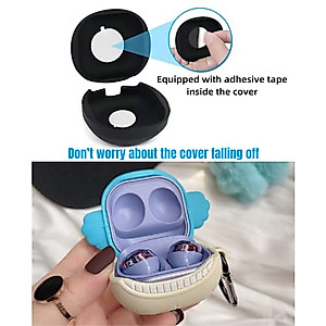 Cute Case for Samsung Galaxy Buds 2 Pro Case 2022/Galaxy Buds Pro Case 2021/Galaxy Buds 2 Case 2021/Galaxy Buds Live Case 2020,Anime Cartoon Fun Samsung Earbuds Protective Case Cover (Blue Whale)