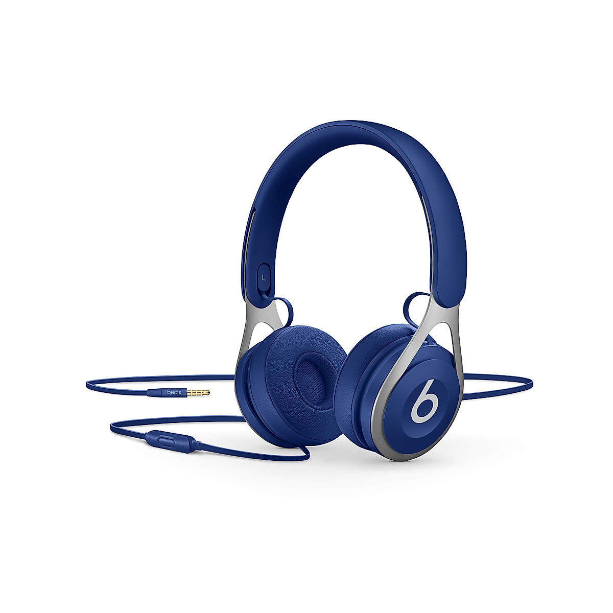 Beats Ep Wired On-Ear Headphones - Battery Free for Unlimited Listening, Built in Mic and Controls - Blue